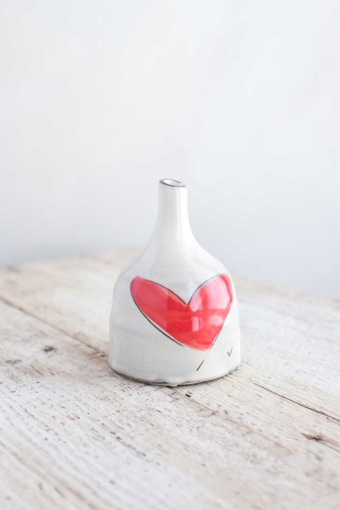 - Love (heart) Single Stem Vase